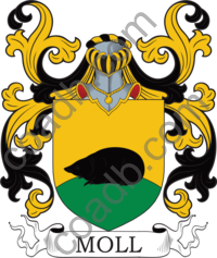 Moll Family Crest, Coat of Arms and Name History