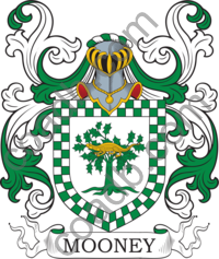 Mooney Family Crest, Coat of Arms and Name History