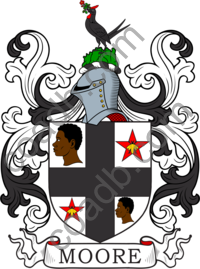 Moore Family Crest, Coat of Arms and Name History