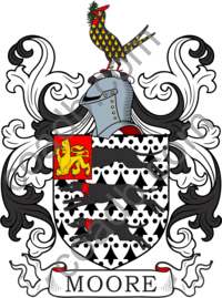 Moore Family Crest, Coat of Arms and Name History