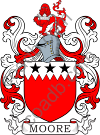 Moore Family Crest, Coat of Arms and Name History