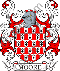 Moore Family Crest, Coat of Arms and Name History