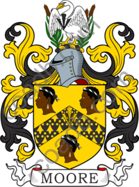 Moore Family Crest, Coat of Arms and Name History