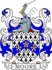 Moore Family Crest, Coat of Arms and Name History