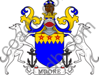 Moore Family Crest, Coat of Arms and Name History
