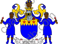 Moore Family Crest, Coat of Arms and Name History