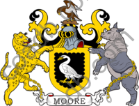 Moore Family Crest, Coat of Arms and Name History