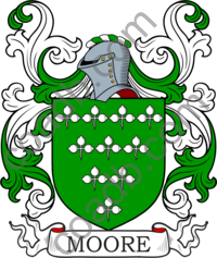 Moore Family Crest, Coat of Arms and Name History