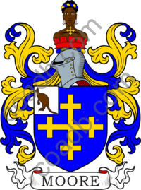 Moore Family Crest, Coat of Arms and Name History
