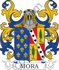 Mora Family Crest, Coat of Arms and Name History