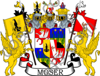 Moser Family Crest, Coat of Arms and Name History