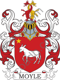 Moyle Family Crest, Coat of Arms and Name History