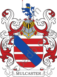 Mulcaster Family Crest, Coat of Arms and Name History
