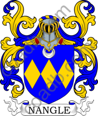 Nangle Family Crest, Coat of Arms and Name History