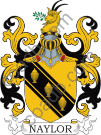 Naylor Family Crest, Coat of Arms and Name History