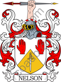 Nelson Family Crest, Coat of Arms and Name History