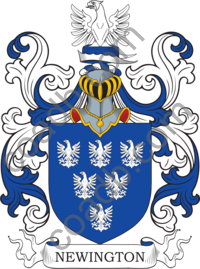 Newington Family Crest, Coat of Arms and Name History