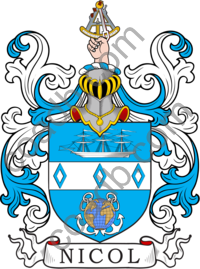 Nicol Family Crest, Coat of Arms and Name History
