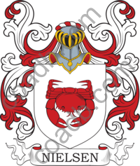 Nielsen Family Crest, Coat of Arms and Name History