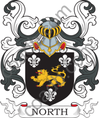 North Family Crest, Coat of Arms and Name History