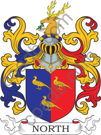 North Family Crest, Coat of Arms and Name History