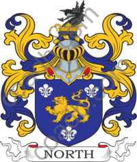 North Family Crest, Coat of Arms and Name History