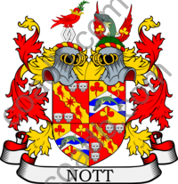 Nott Family Crest, Coat of Arms and Name History