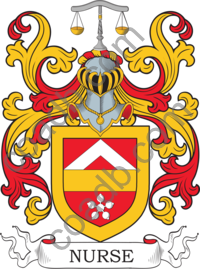 Nurse Family Crest, Coat of Arms and Name History
