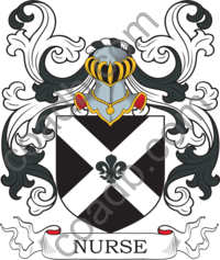 Nurse Family Crest, Coat of Arms and Name History