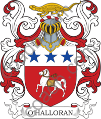O'Halloran Family Crest, Coat of Arms and Name History