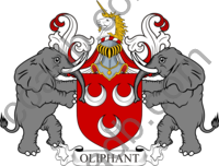 Oliphant Family Crest, Coat of Arms and Name History