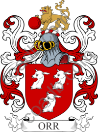 Orr Family Crest, Coat of Arms and Name History