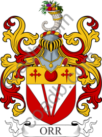 Orr Family Crest, Coat of Arms and Name History