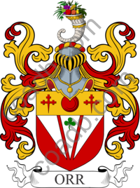 Orr Family Crest, Coat of Arms and Name History