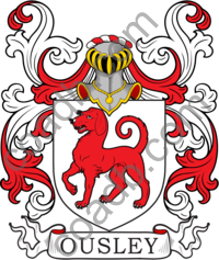 Ousley Family Crest, Coat of Arms and Name History