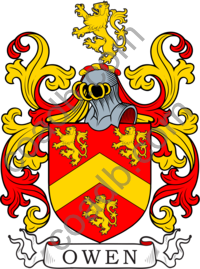 Owen Family Crest, Coat of Arms and Name History