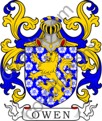 Owen Family Crest, Coat of Arms and Name History