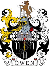 Owen Family Crest, Coat of Arms and Name History