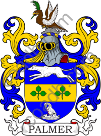 Palmer Family Crest, Coat of Arms and Name History