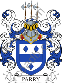 Parry Family Crest, Coat of Arms and Name History