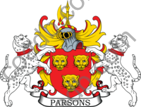 Parsons Family Crest, Coat of Arms and Name History