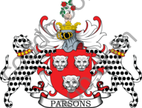 Parsons Family Crest, Coat of Arms and Name History