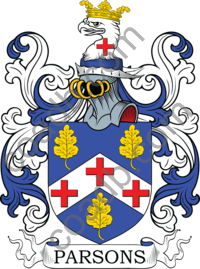 Parsons Family Crest, Coat of Arms and Name History