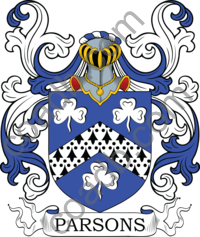 Parsons Family Crest, Coat of Arms and Name History