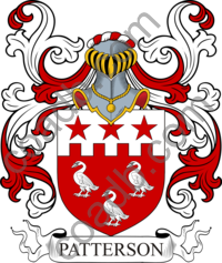 Patterson Family Crest, Coat of Arms and Name History
