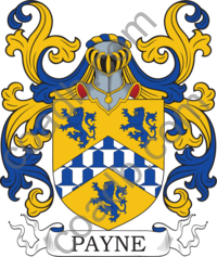 Payne Family Crest, Coat of Arms and Name History