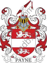 Payne Family Crest, Coat of Arms and Name History