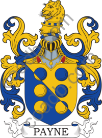 Payne Family Crest, Coat of Arms and Name History