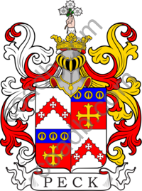 Peck Family Crest, Coat of Arms and Name History