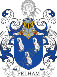 Pelham Family Crest, Coat of Arms and Name History